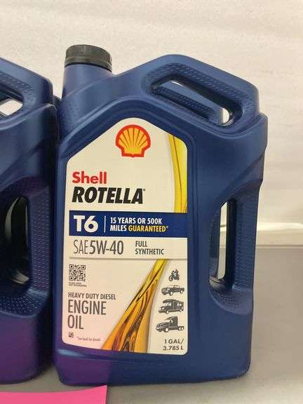 (6) JUGS OF SHELL DIESEL ENGINE OIL - Earl's Auction Company