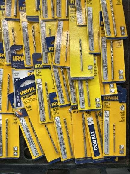MISC LOT OF IRWIN DRILL BITS - Earl's Auction Company