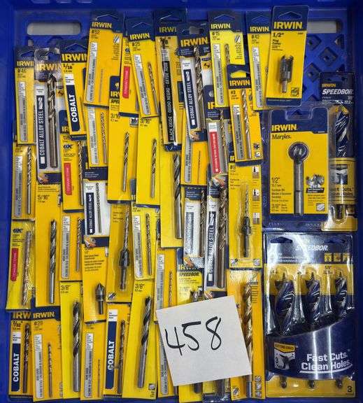 MISC LOT OF IRWIN DRILL BITS - Earl's Auction Company