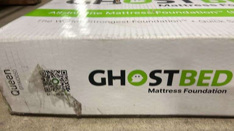 GHOSTBED QUEEN MATTRESS FOUNDATION IN BOX - Earl's Auction Company
