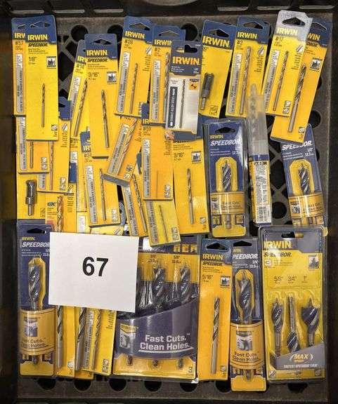 MISC LOT OF IRWIN DRILL BITS - Earl's Auction Company