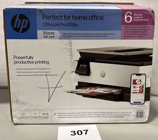 HP OFFICEJET PRO 8138E PRINTER IN BOX - Earl's Auction Company