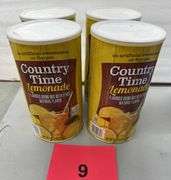 (4) CANS OF COUNTRY TIME LEMONADE - Earl's Auction Company