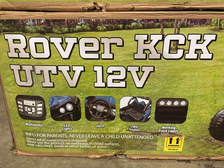 AS IS - (2) KIDS ROVER KCK UTV 12V RIDE ONS IN BOXES - BLUE - Earl's ...
