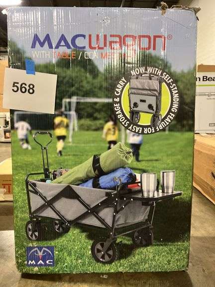 MACWAGON W/ TABLE IN BOX - GREY - Earl's Auction Company