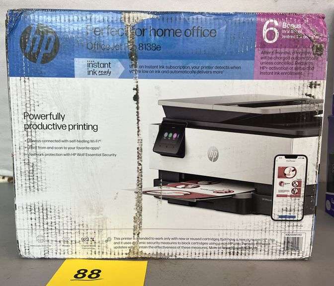 HP OFFICEJET PRO 8138E PRINTER IN BOX - Earl's Auction Company