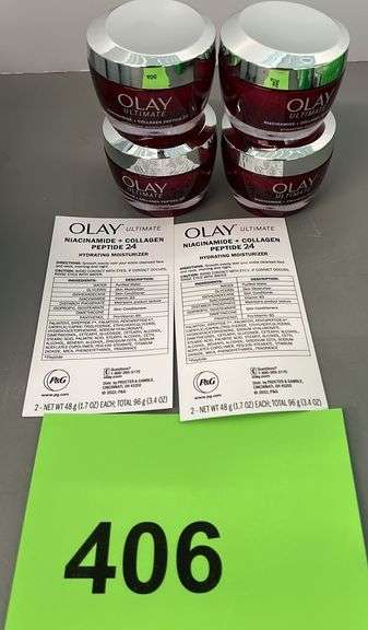 (4) JARS OF OLAY MOISTURIZER - Earl's Auction Company