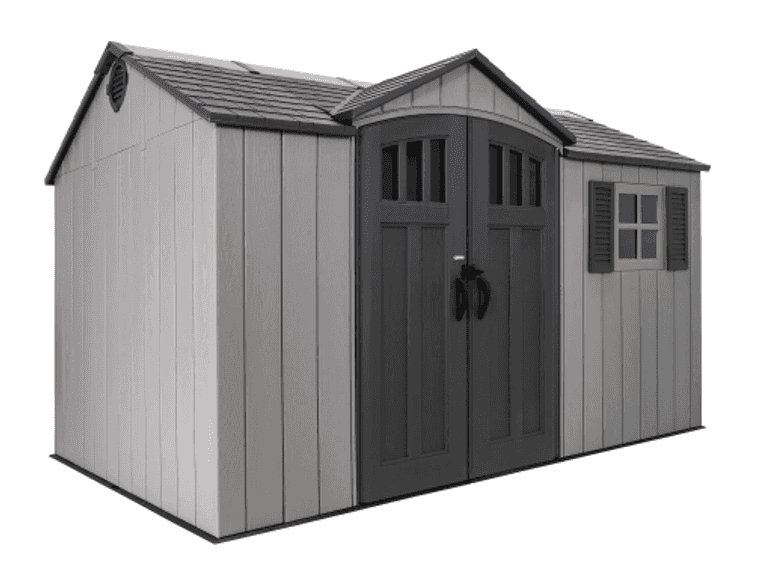 LIFETIME OUTDOOR STORAGE SHED IN BOX MODEL 60454 - Earl's Auction Company