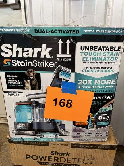 AS IS - (2) SHARK VACUUMS IN BOXES - Earl's Auction Company