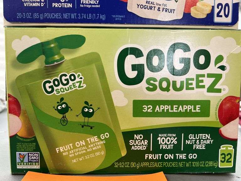 (3) BOXES OF GOGO SQUEEZ - Earl's Auction Company