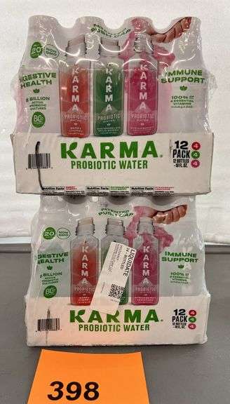 (2) PACKS OF KARMA PROBIOTIC WATER - Earl's Auction Company