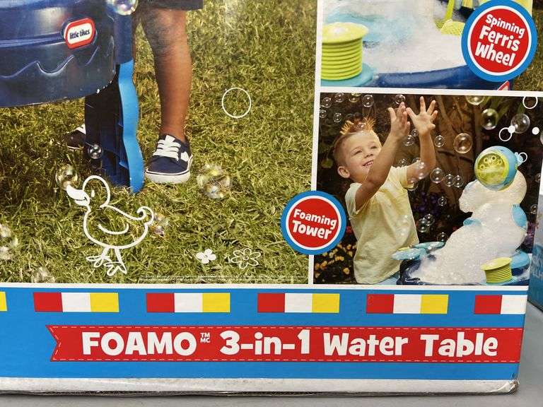 KIDS LITTLE TIKES FOAMO 3 IN 1 WATER TABLE IN BOX - Earl's Auction Company