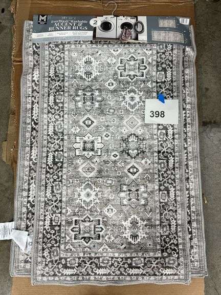 EVERWASH WASHABLE ACCENT & RUNNER RUGS - Earl's Auction Company