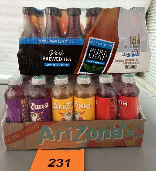 (2) PACKS OF TEA - PURE LEAF & ARIZONA - Earl's Auction Company