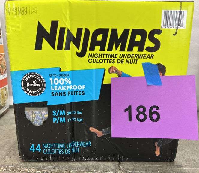BOX OF KIDS NINJAMAS NIGHT UNDERWEAR - SIZE S/M - Earl's Auction Company