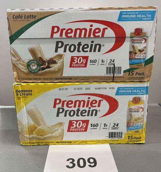 (2) BOXES OF PREMIER PROTEIN SHAKES - Earl's Auction Company