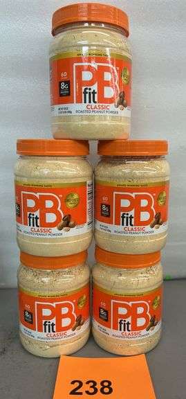 (5) JARS OF PB FIT PEANUT POWDER - Earl's Auction Company