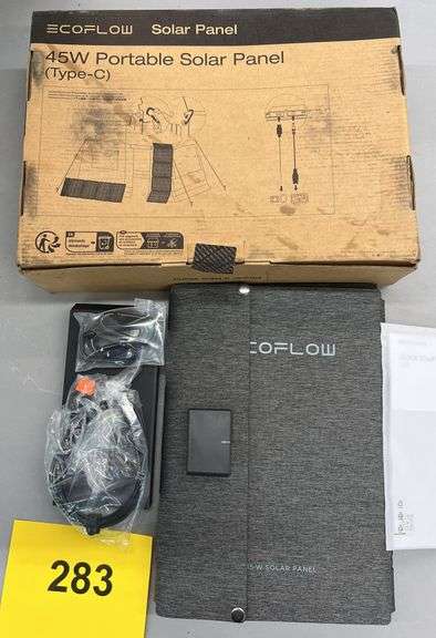 ECOFLOW 45W PORTABLE SOLAR PANEL W/ BOX - Earl's Auction Company