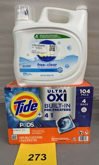 2PC LAUNDRY LOT - ALL & TIDE - Earl's Auction Company