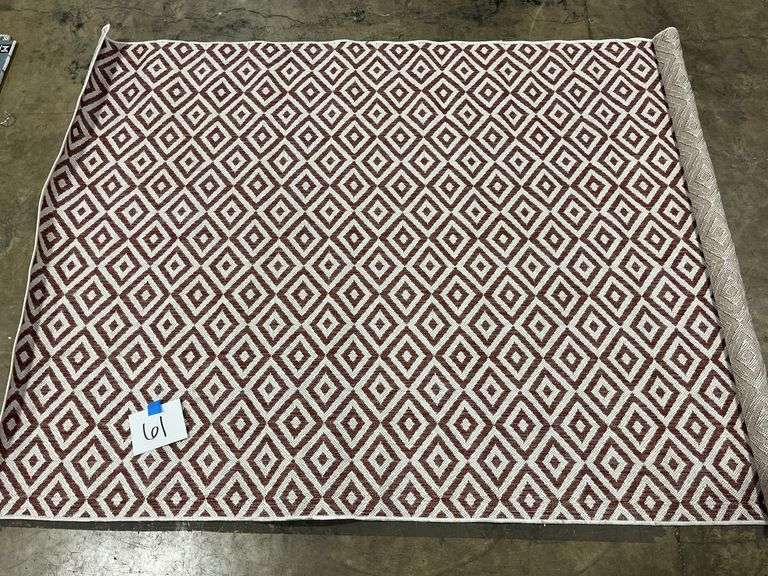 JILL ZARIN 5X8FT INDOOR/OUTDOOR RUG - Earl's Auction Company