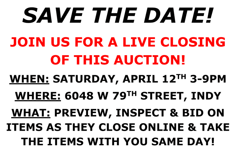 LIVE CLOSING EVENT SATURDAY 3PM-9PM! - Earl's Auction Company