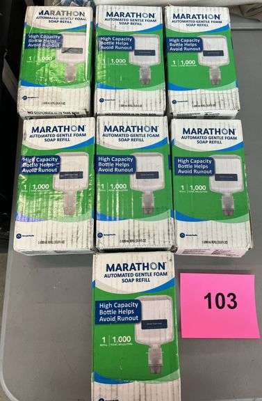 (7) MARATHON AUTOMATED GENTLE FOAM SOAP REFILLS - Earl's Auction Company
