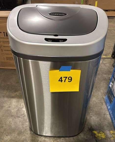 NINESTARS STAINLESS MOTION SENSOR KITCHEN TRASH CAN - Earl's Auction ...