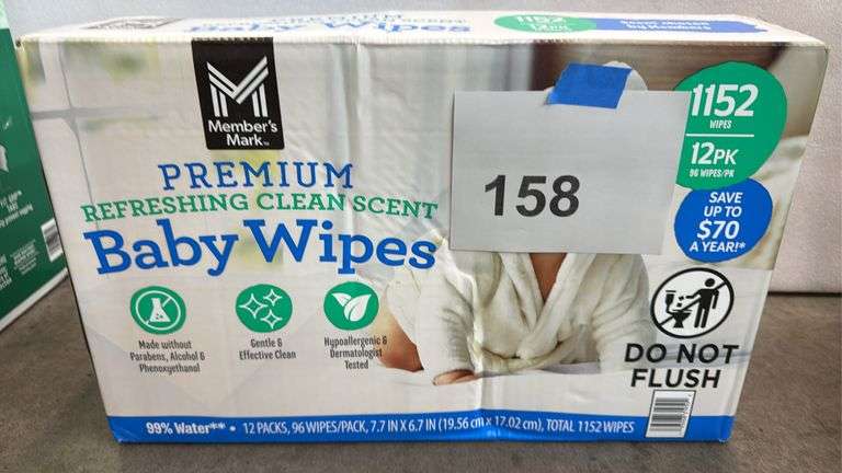 (1) BOX OF BABY WIPES - Earl's Auction Company