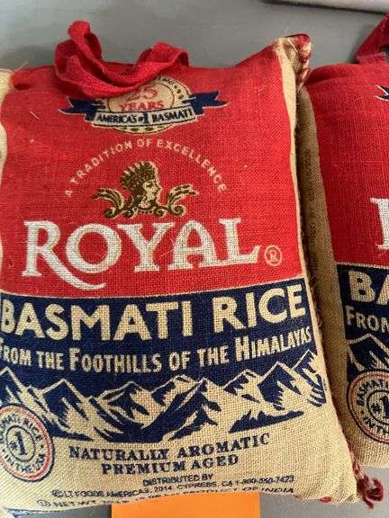 (2) BAGS OF ROYAL BASMATI RICE - Earl's Auction Company