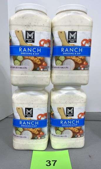 (4) JUGS OF RANCH DRESSING & DIP - Earl's Auction Company