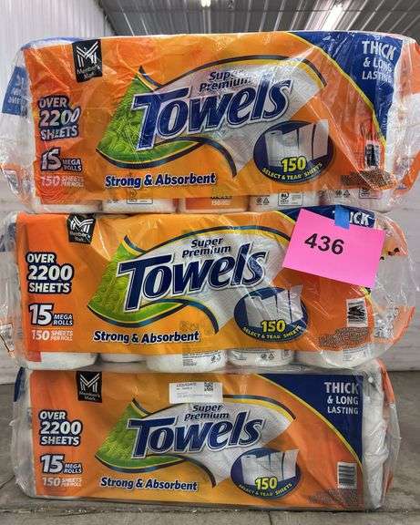 (3) PACKS OF PAPER TOWELS - Earl's Auction Company
