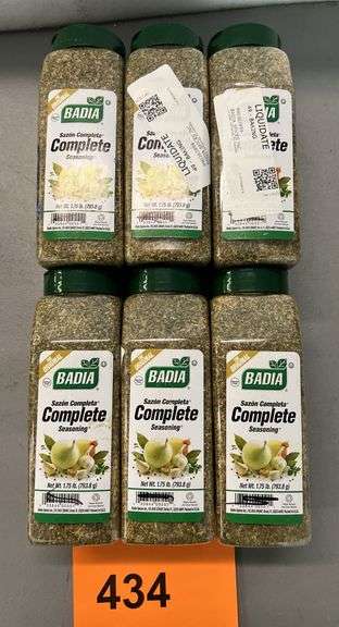 (6) BOTTLES OF BADIA COMPLETE SEASONING - Earl's Auction Company