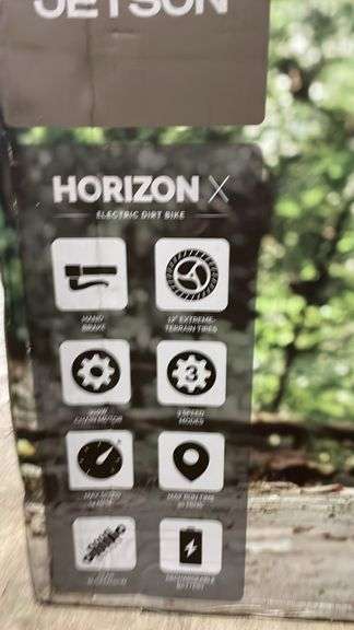 JETSON HORIZON X ELECTRIC DIRT BIKE IN BOX - Earl's Auction Company