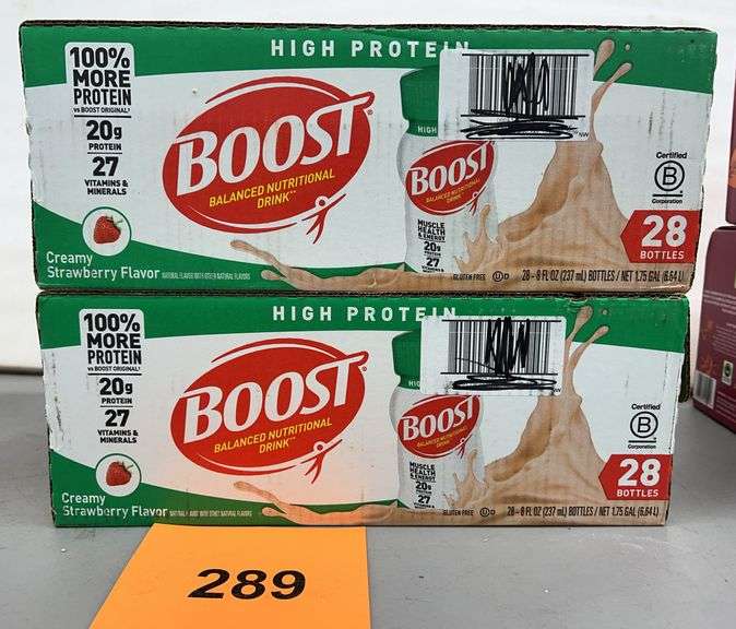 (2) BOXES OF BOOST NUTRITIONAL DRINKS - Earl's Auction Company