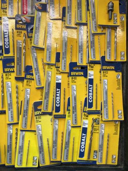MISC LOT OF IRWIN DRILL BITS - Earl's Auction Company