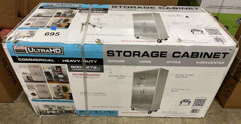 SEVILLE CLASSICS STORAGE CABINET IN BOX - Earl's Auction Company