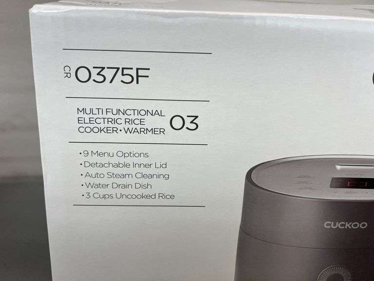 CUCKOO MULTIFUNCTIONAL ELECTRIC RICE COOKER IN BOX - Earl's Auction Company