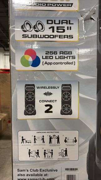 MONSTER GI30 HIGH-POWER SPEAKER IN BOX - Earl's Auction Company