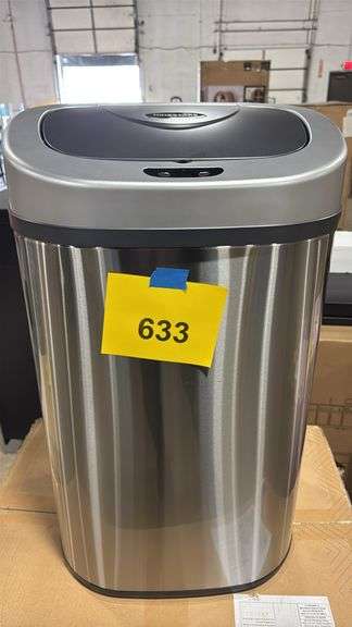 NINESTARS STAINLESS MOTION SENSOR KITCHEN TRASH CAN - Earl's Auction ...