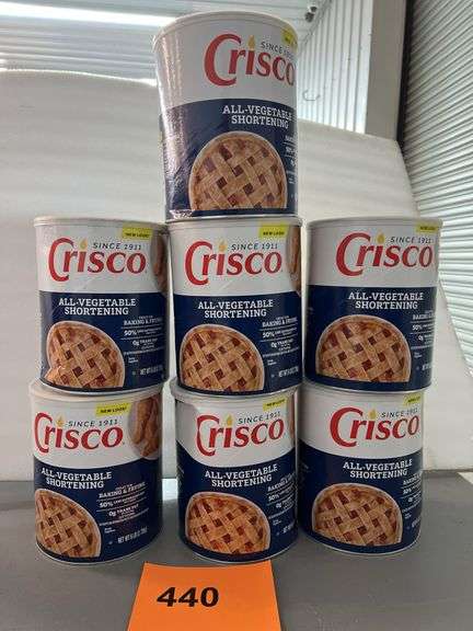 (7) CANS OF CRISCO ALL VEGETABLE SHORTENING - Earl's Auction Company