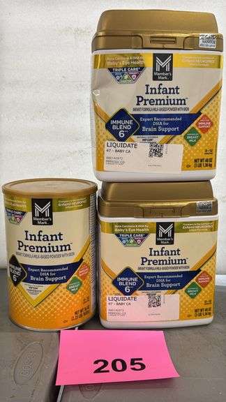 (3) CONTAINERS OF MM INFANT FORMULA - Earl's Auction Company