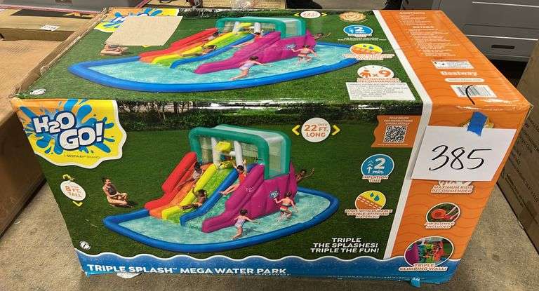 H2O GO TRIPLE SPLASH MEGA WATER PARK IN BOX - Earl's Auction Company