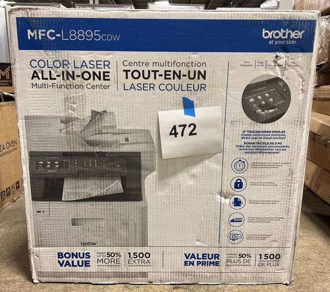 AS IS - BROTHER COLOR LASER ALL IN ONE MULTIFUNCTION CENTER IN BOX ...
