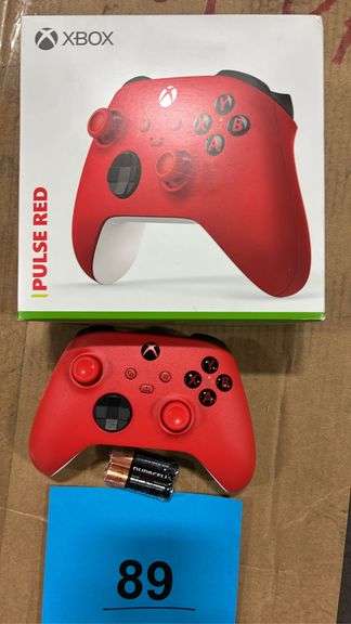 XBOX WIRELESS CONTROLLER W/ BOX - PULSE RED - Earl's Auction Company