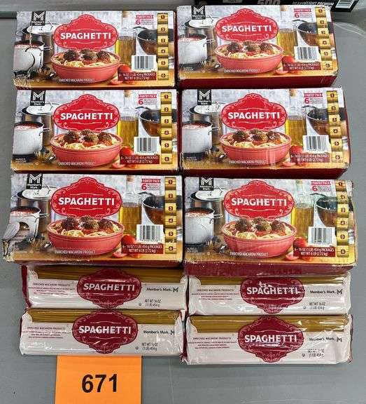 (6) BOXES OF SPAGHETTI & (4) PACKS - Earl's Auction Company