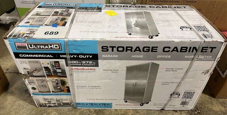 SEVILLE CLASSICS STORAGE CABINET IN BOX - Earl's Auction Company