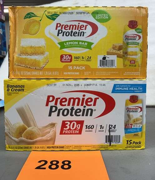 (2) BOXES OF PREMIER PROTEIN SHAKES - Earl's Auction Company