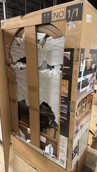 ENZO COLLECTION CABINET IN BOX - NATURAL - Earl's Auction Company