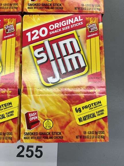 (4) BOXES OF SLIM JIMS - Earl's Auction Company