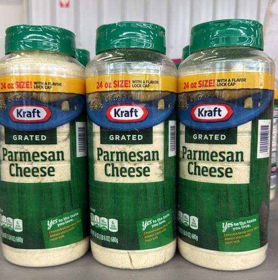 (6) CONTAINERS OF KRAFT GRATED PARMESAN CHEESE - Earl's Auction Company